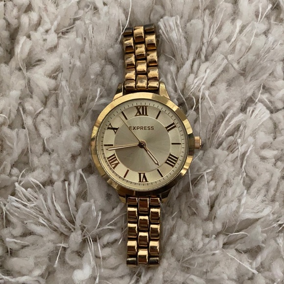 Express | Accessories | Gold Bracelet Watch | Poshmark